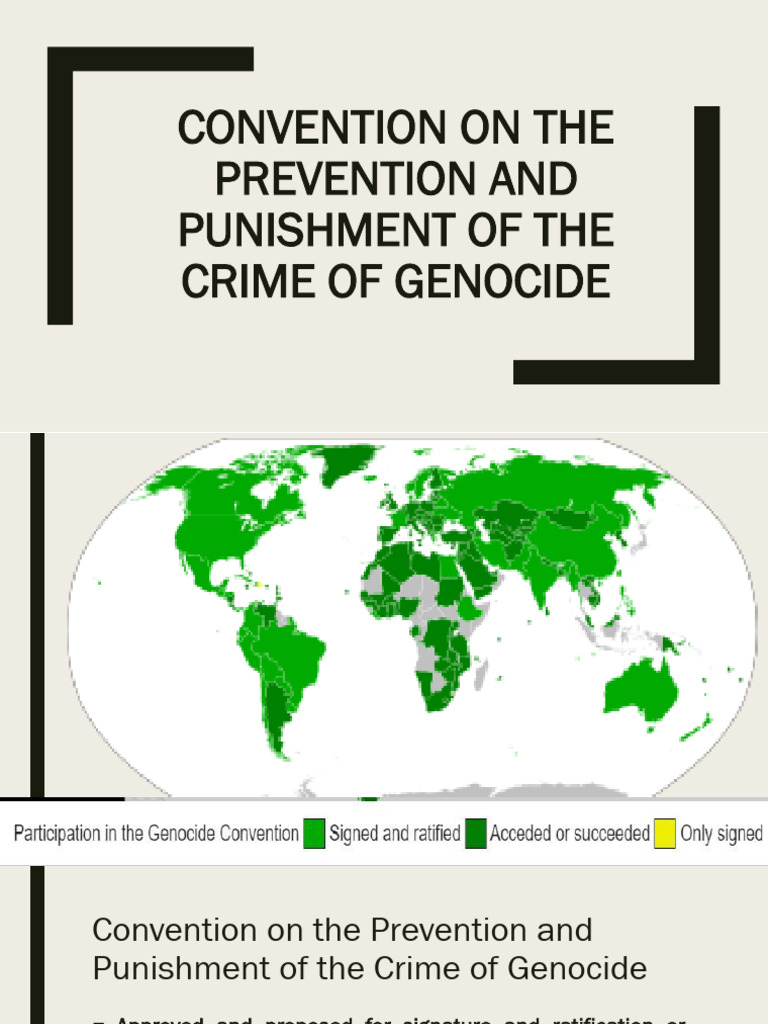 Convention On The Prevention and Punishment of The Crime of Genocide | PDF | Article Three Of ...