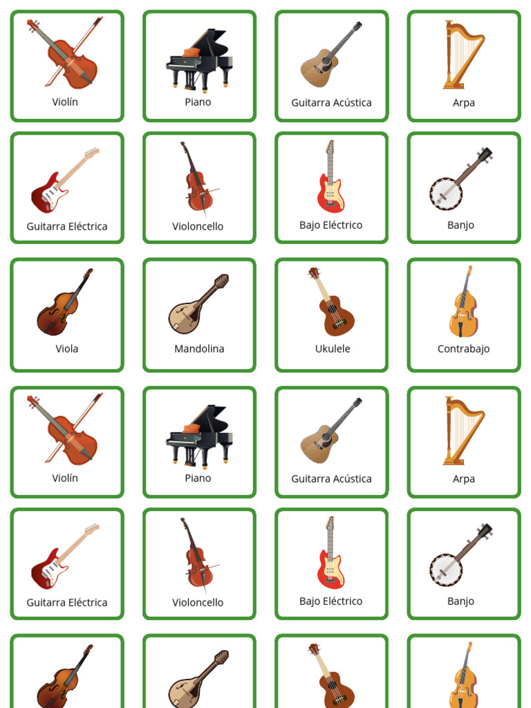 Instrumentos de Cuerda para Imprimir | PDF