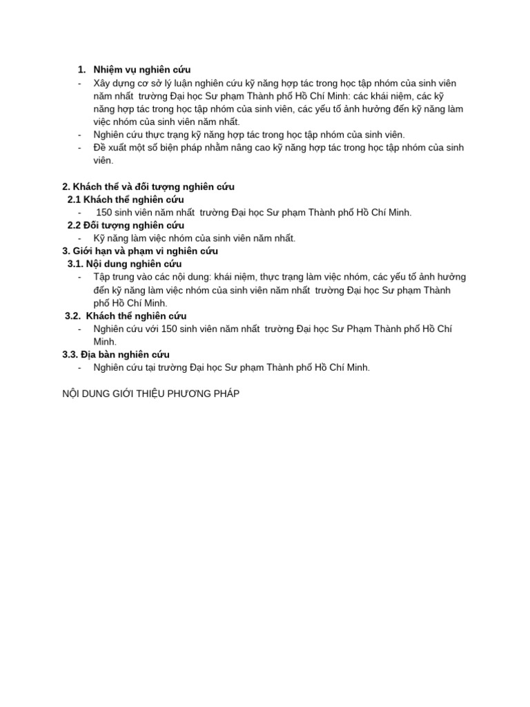 NV Và PH M VI Nghiên C U | PDF