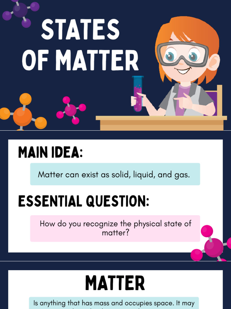 States of Matter Explained: Solid, Liquid, Gas | PDF | Gases | Liquids