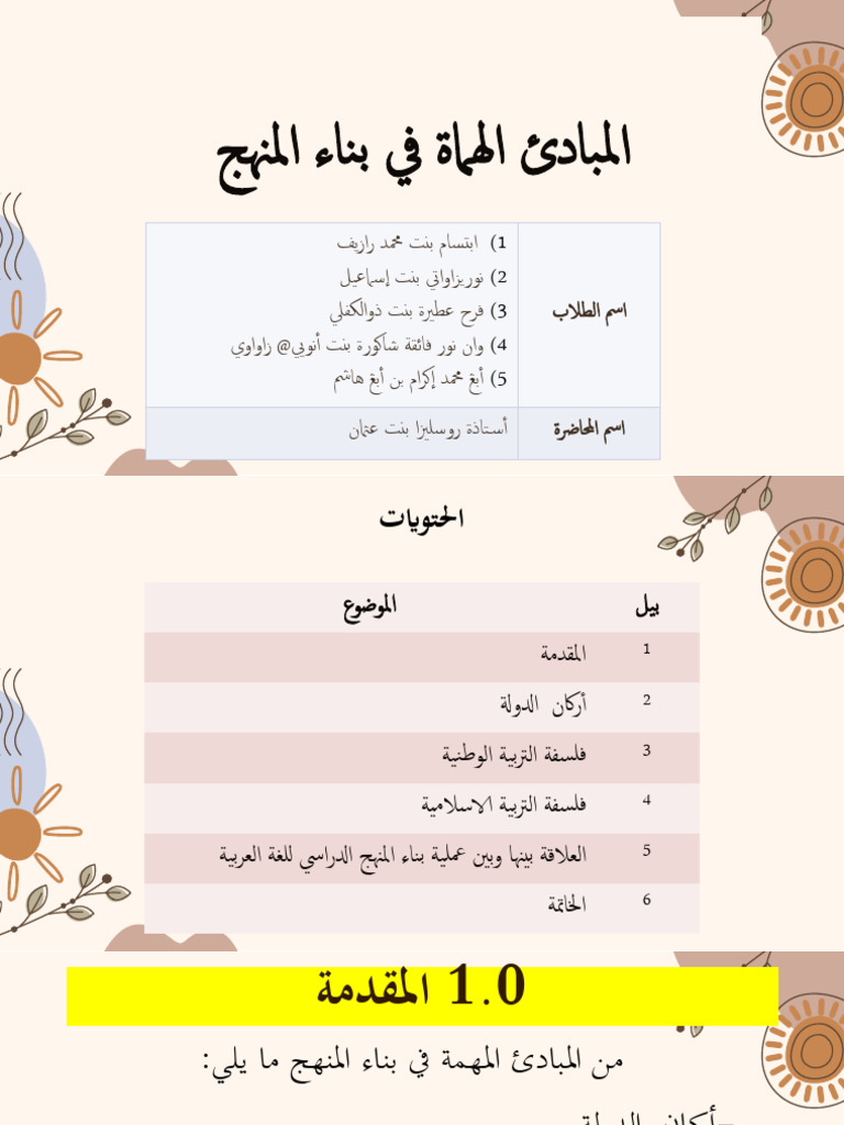 Bamb 3063 Pengenalan Kurikulum & Pentaksiran Bahasa Arab Sekolah Rendah | PDF