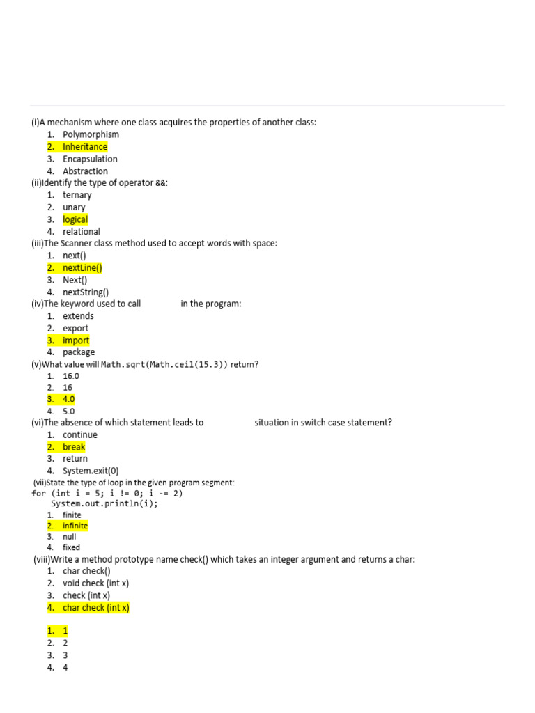 MCQ and Logical 3 Prelims | PDF | Computing | Software Engineering