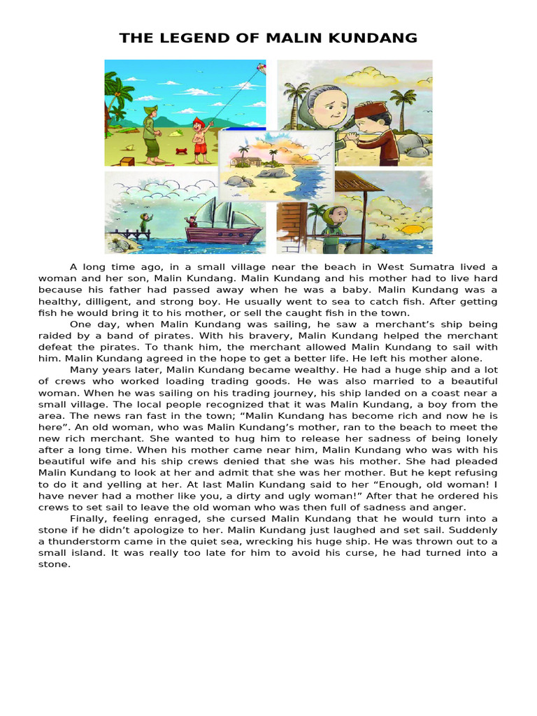 The Legend of Malin Kundang | PDF