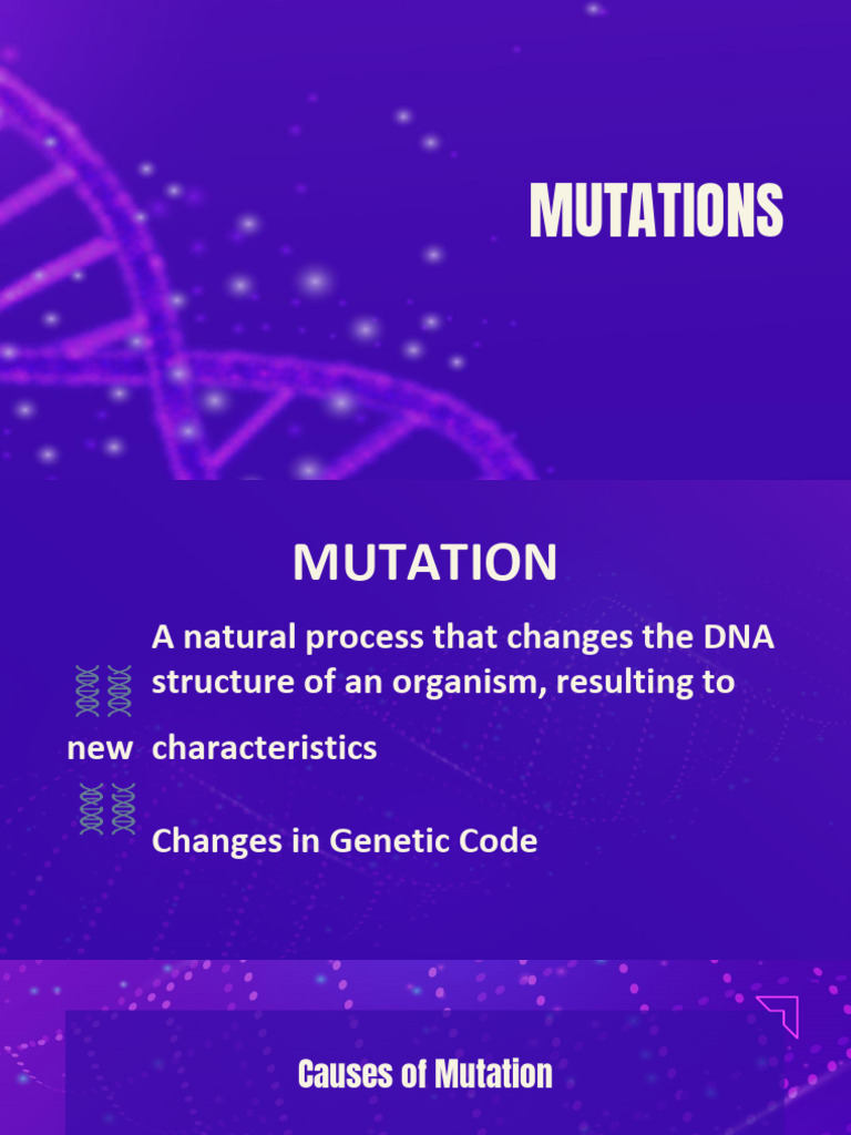 Mutations | PDF | Mutation | Genetic Engineering