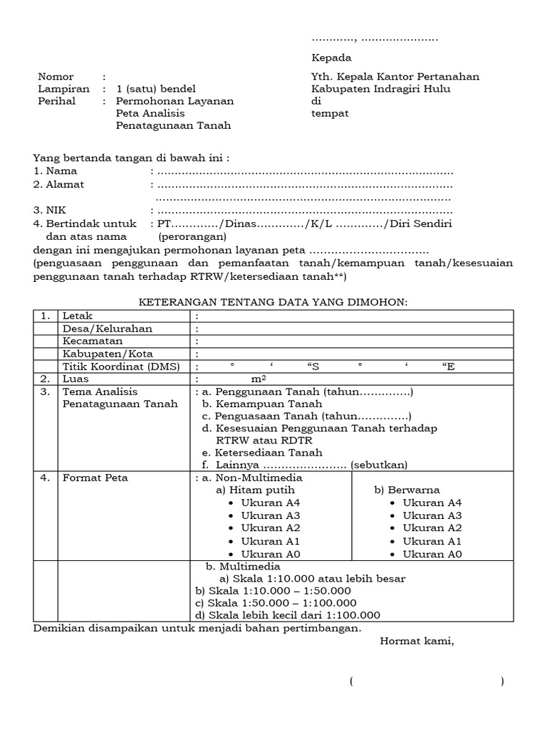 Form Peta Analisis | PDF