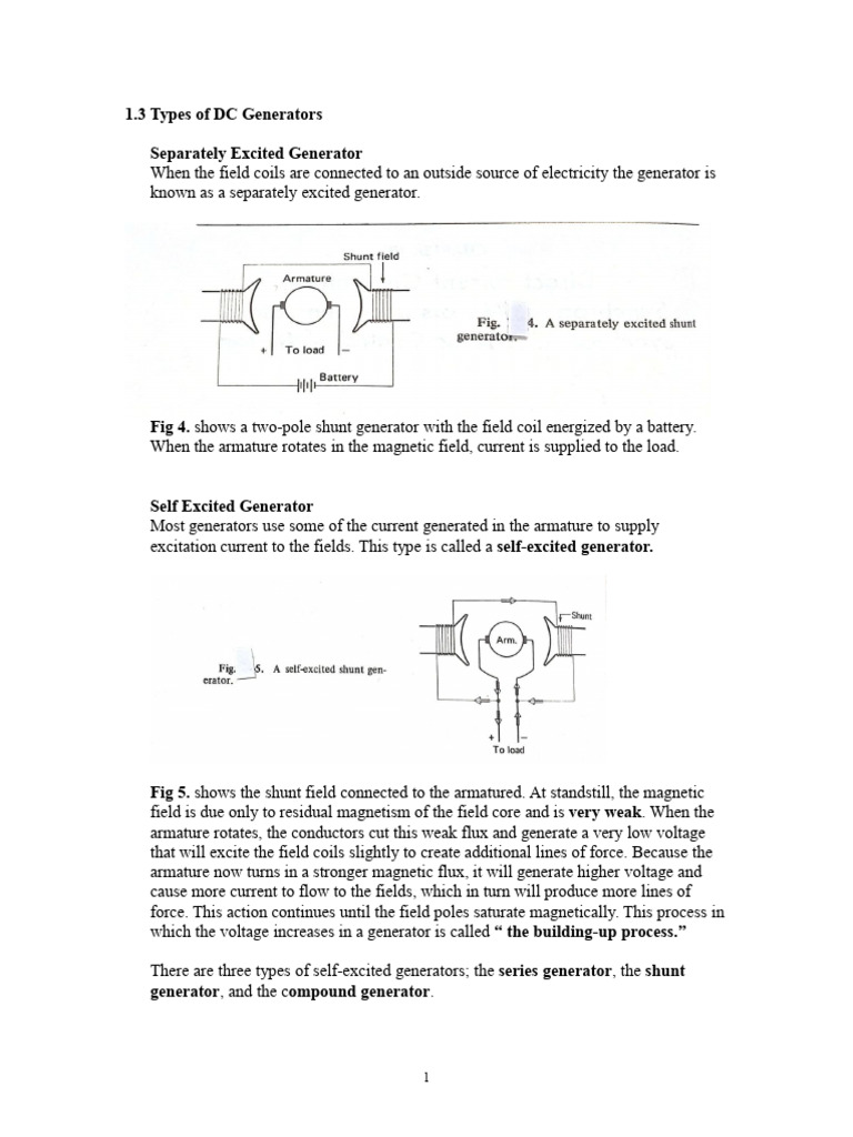 Types of Generator 108 | PDF | Electric Generator | Manufactured Goods
