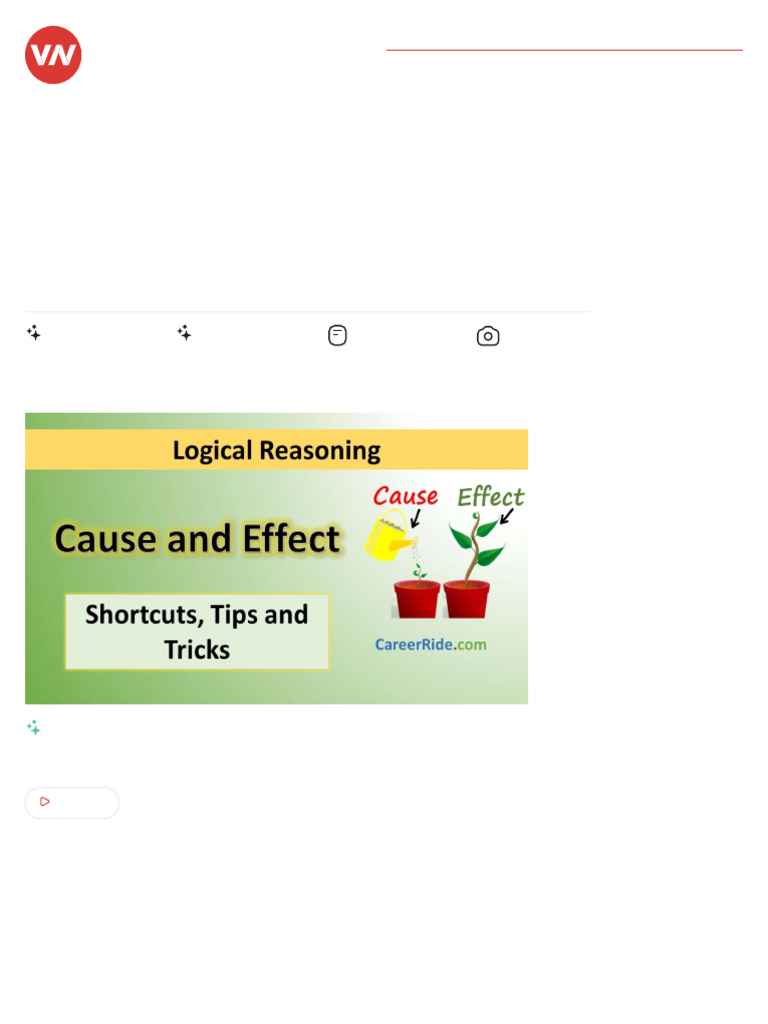 Cause and Effect - Tricks Shortcuts For Placement Tests, Job Interviews ...