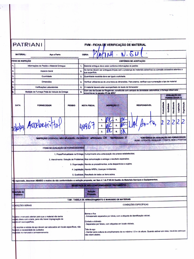 FVM - NF 40967 - ARCELOR | PDF