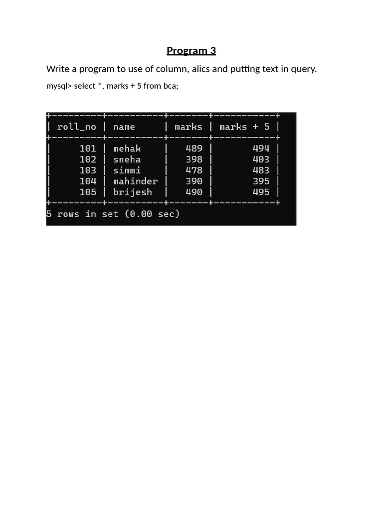 Program 3 | PDF