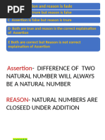 Class 8 Maths Ch1 Assertion Reason | PDF