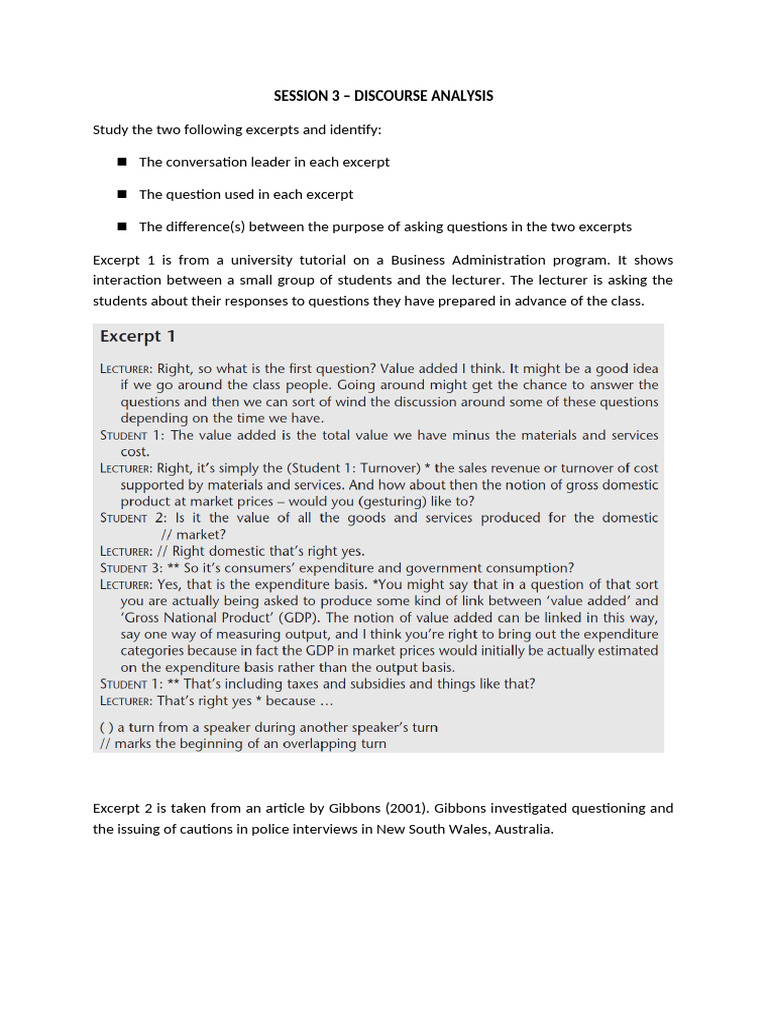 ESP - Session 3 - Handout 1 | PDF