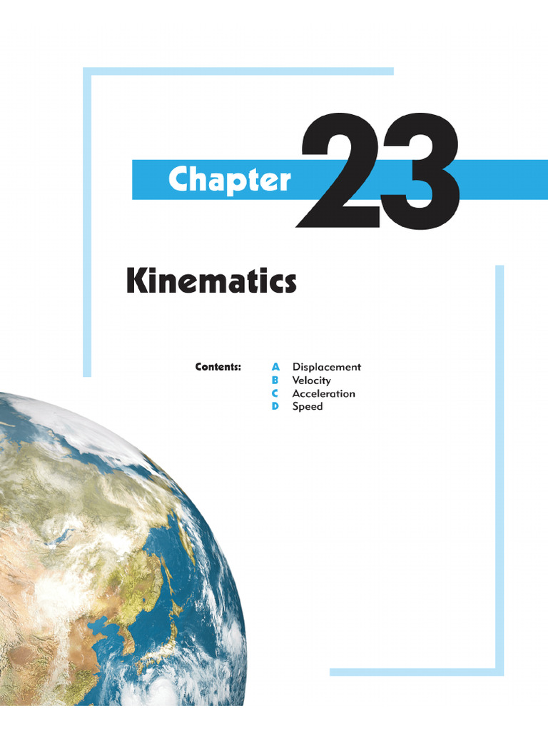 23 Kinematics | PDF