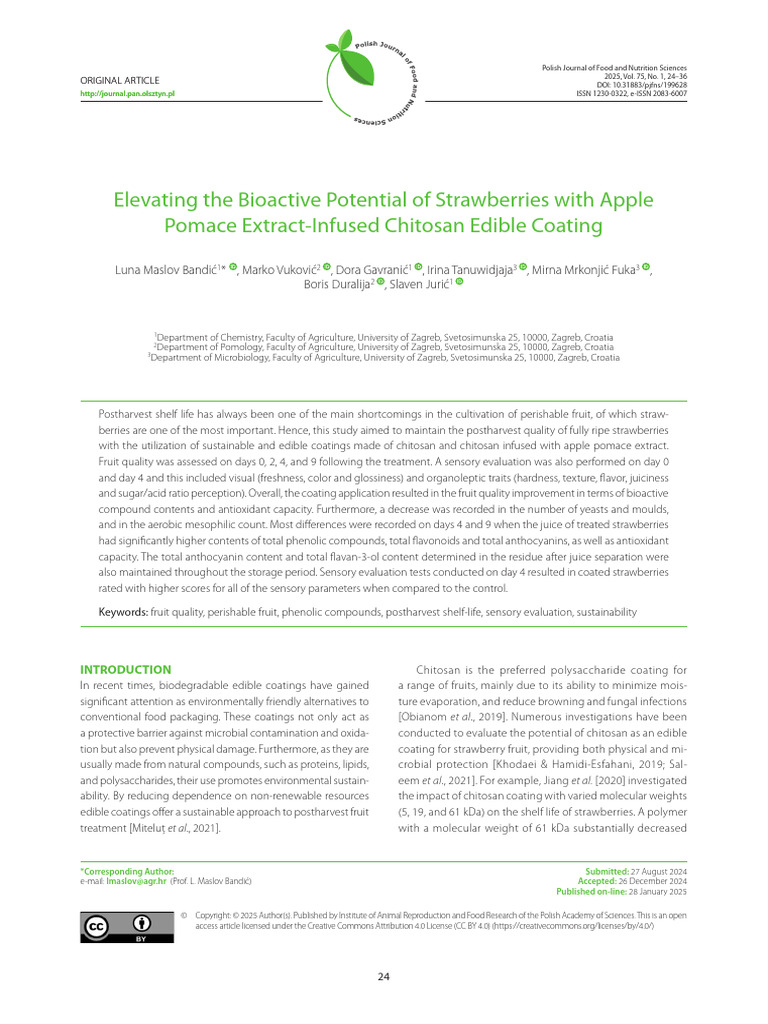 Elevating the Bioactive | PDF | Strawberry | Polyphenol