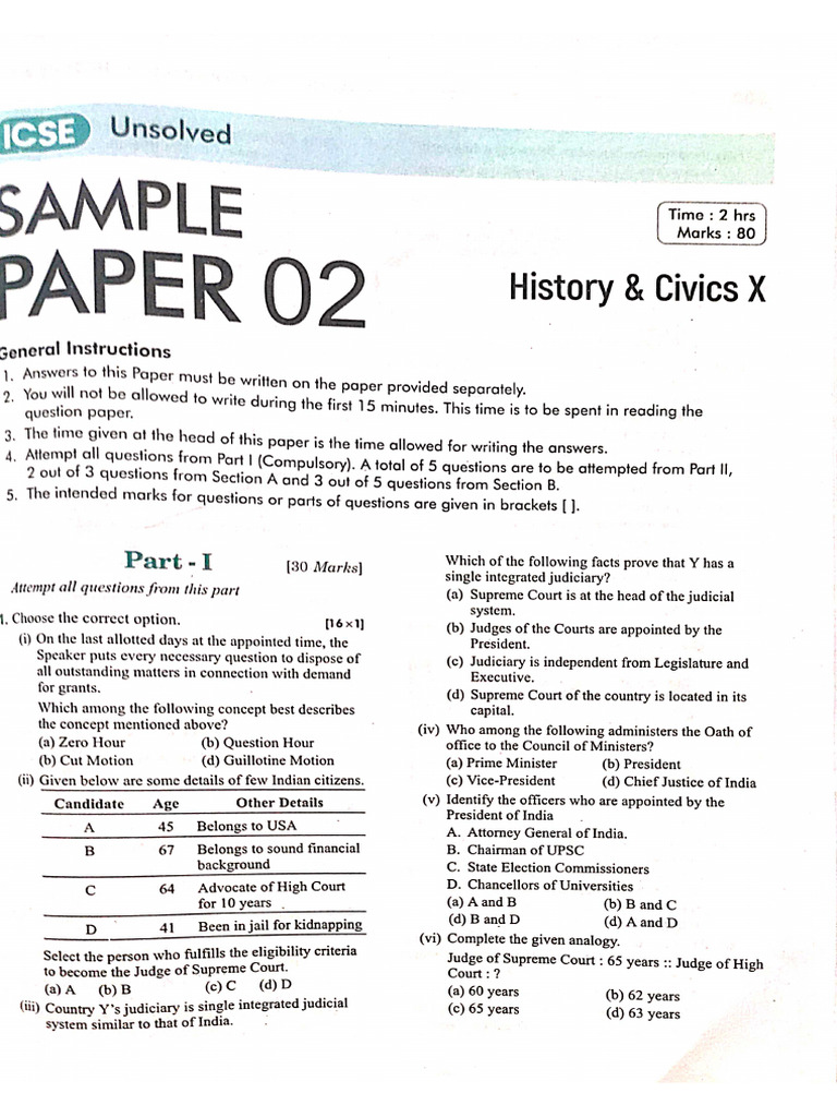Arihant Sample Paper 2 | PDF