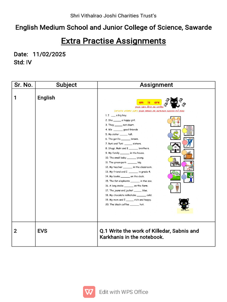 Extra Practise Assignment | PDF