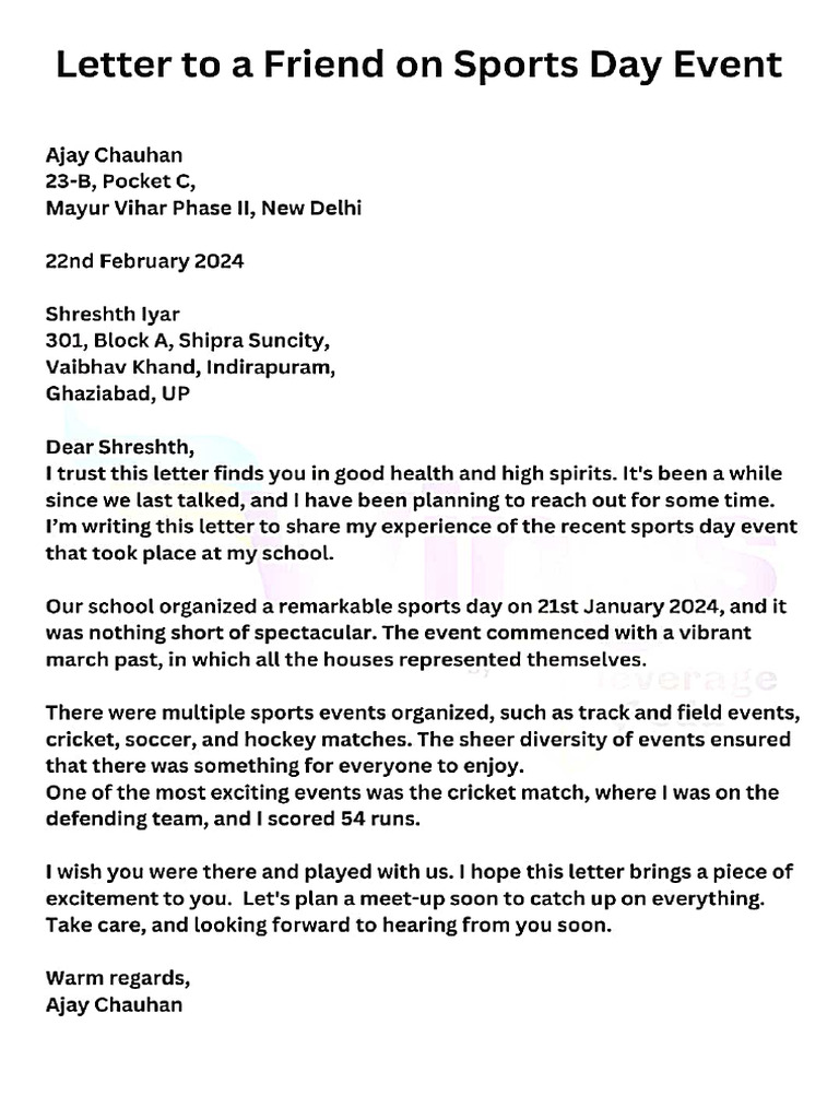 Sample of Letter Writing | PDF