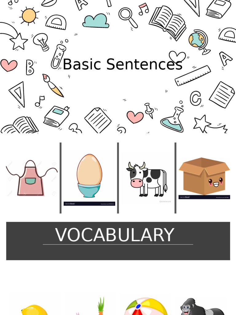 Basic Sentence Structure Guide | PDF