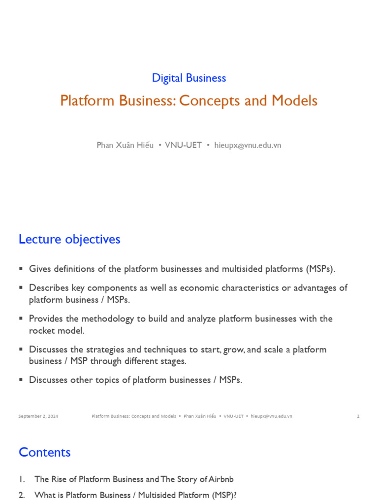 DBZ Platform Business Concepts Models | PDF | Elasticity (Economics ...