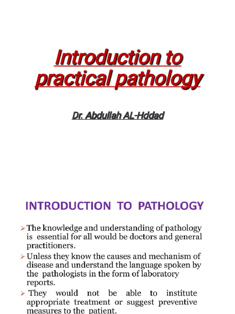 Introduction To Practical Pathology | PDF