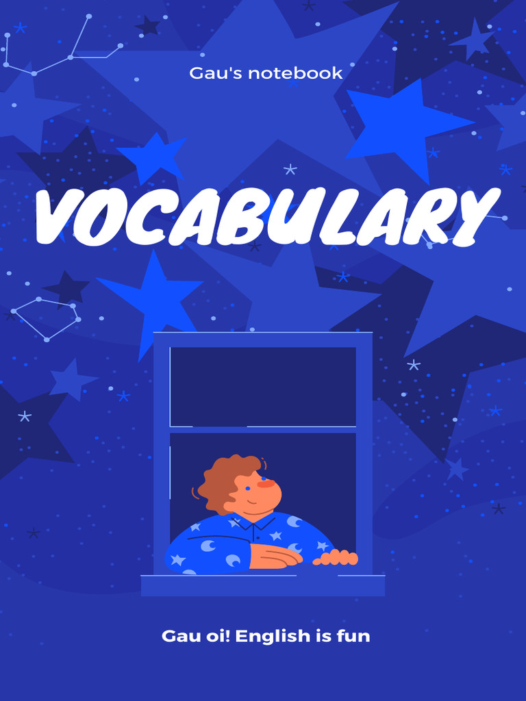 Vocab Notebook Cover | PDF