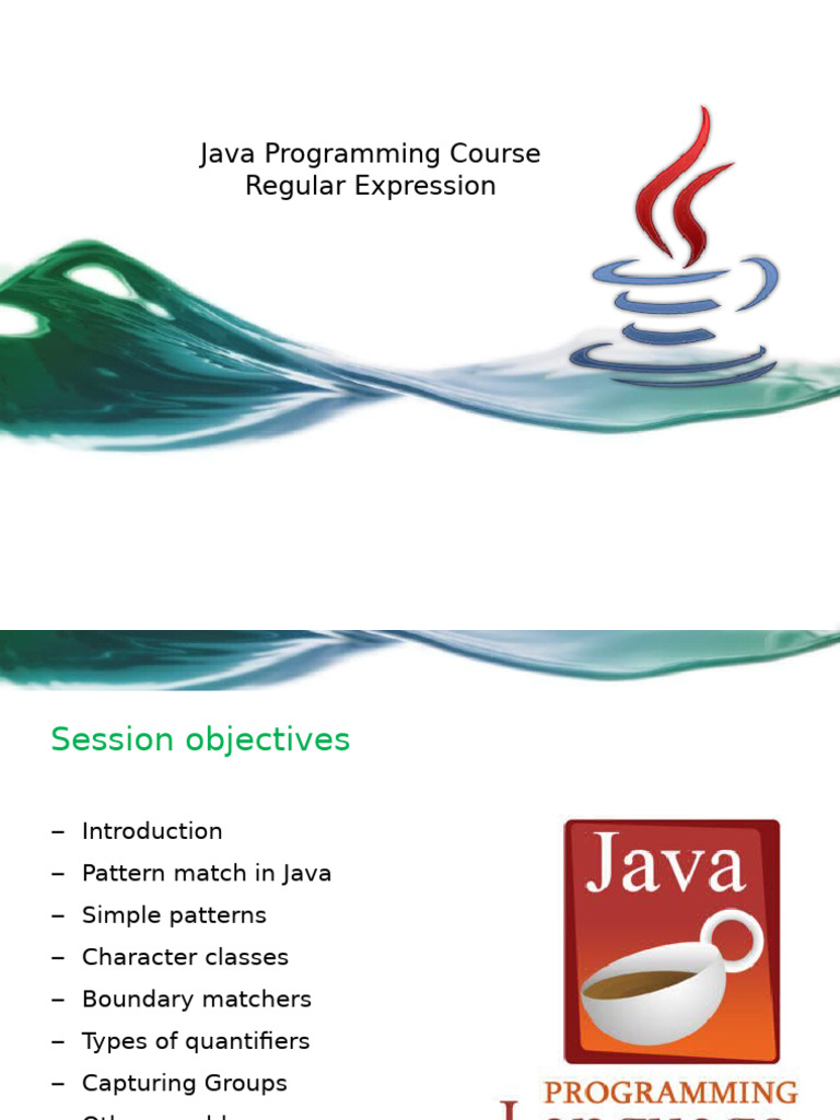 Java Regular Expressions Overview | PDF | Regular Expression | String (Computer Science)