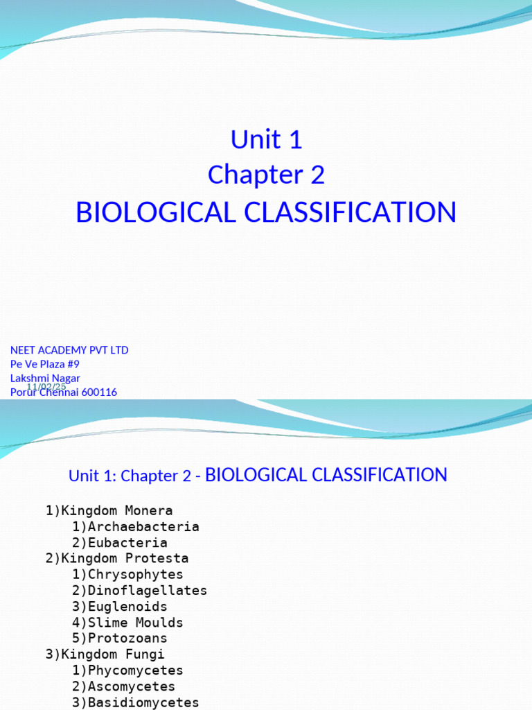 Biological Classification | PDF | Fungus | Protozoa