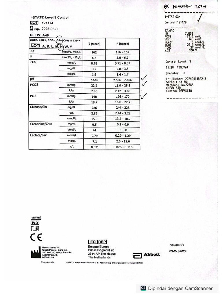 QC G3+ NOVEMBER 2024 Level 3 | PDF