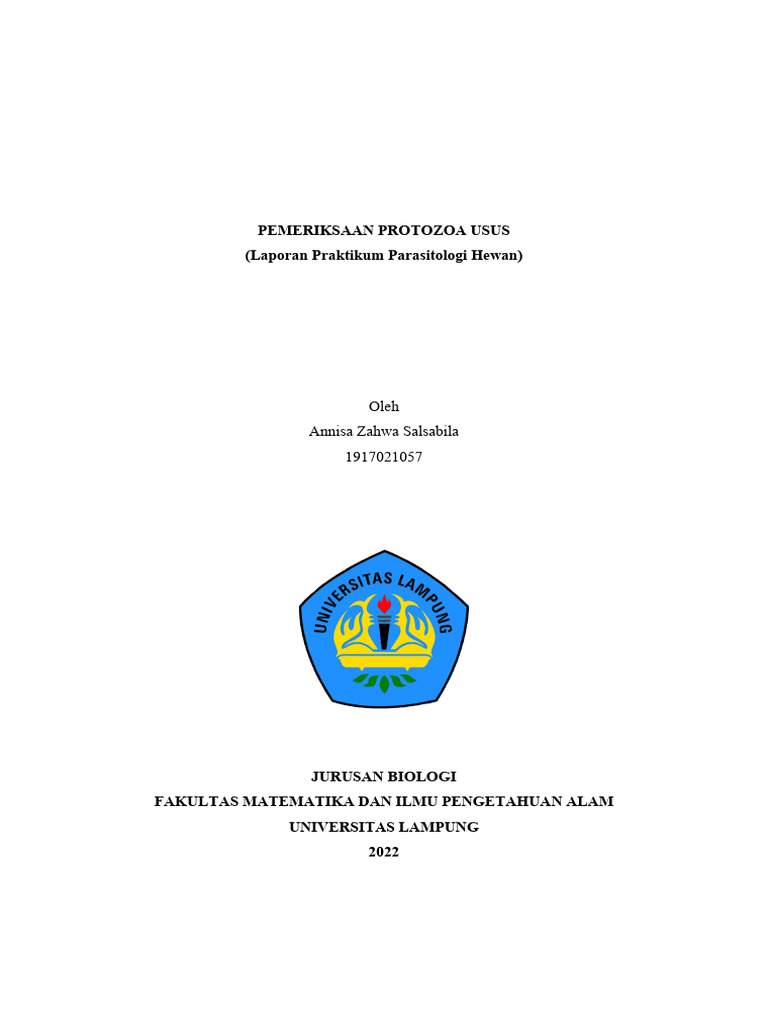 Pemeriksaan Protozoa Usus pada Manusia | PDF