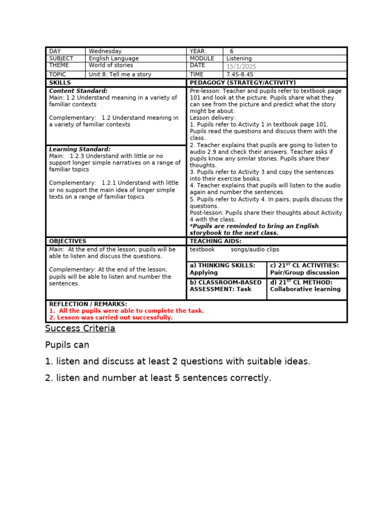 Wednesday 42 | PDF | Reading Comprehension | Teachers