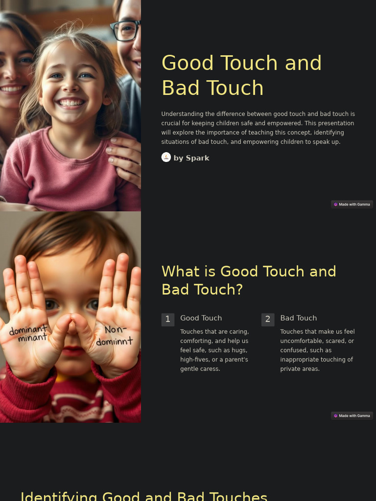 Good-Touch-and-Bad-Touch | PDF | Psychology | Youth