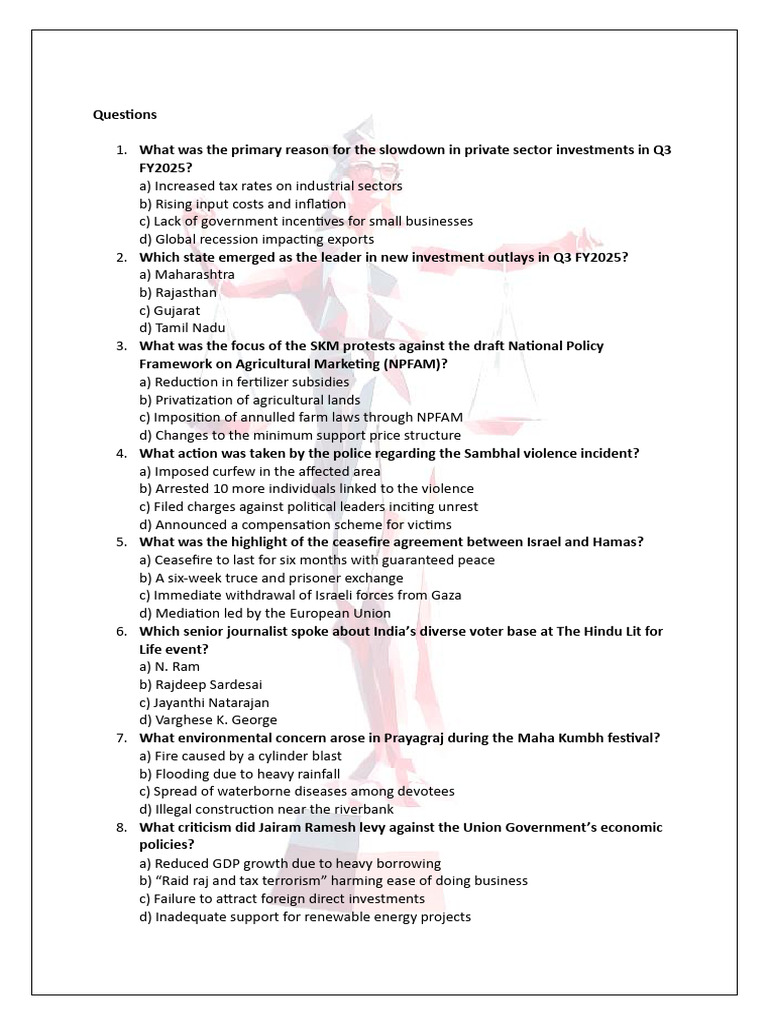 20-01-2025 Daily GK Clat Community | PDF | Gaza Strip | Ceasefire