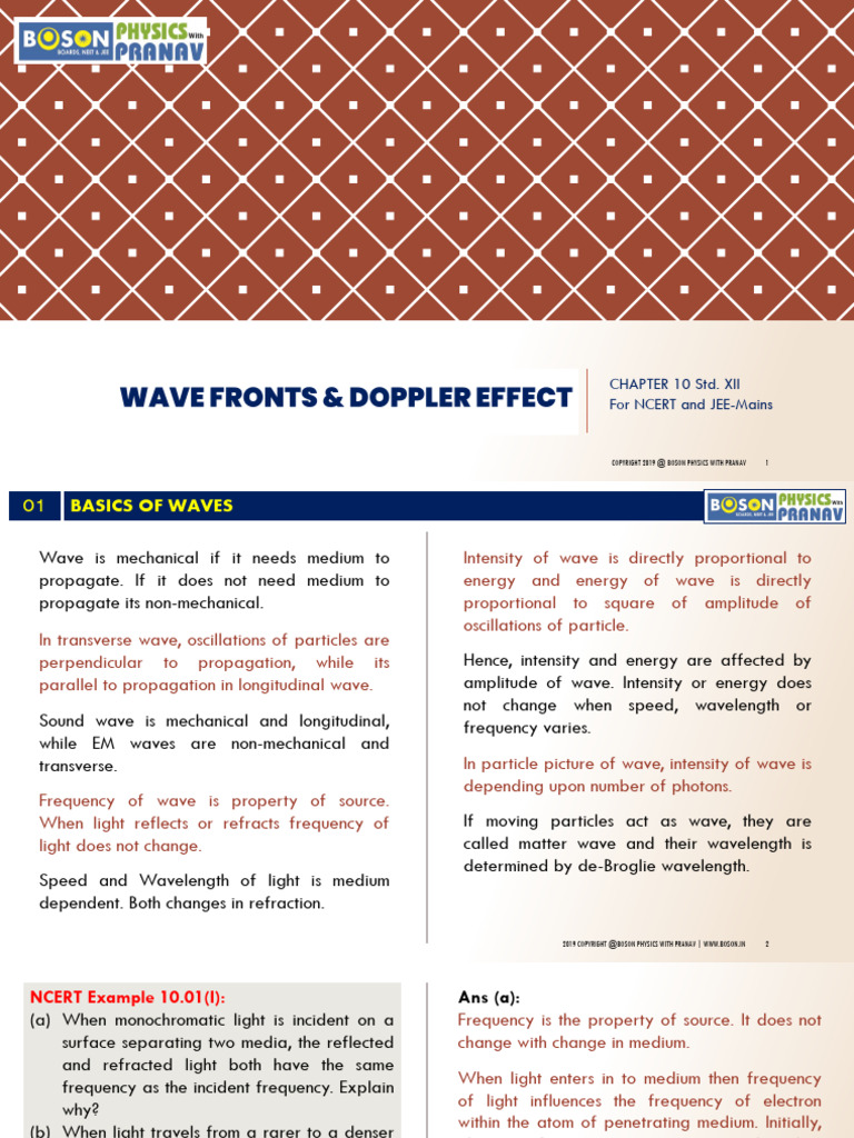 06_Wave Fronts and Doppler Effect | PDF | Waves | Light
