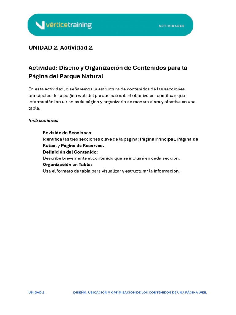 MODULO 2 UNIDAD 2 Actividad 2 | PDF