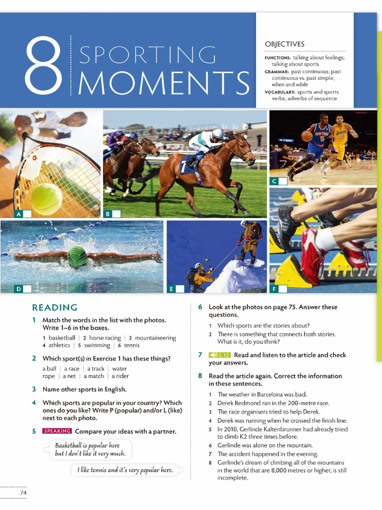 THiNK Level 1 Unit8 | PDF