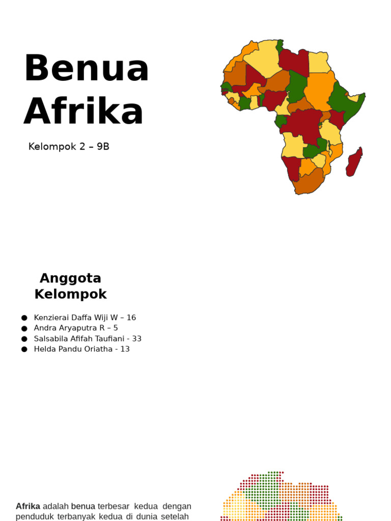 Presentasi IPS K2 9B - Benua Afrika | PDF
