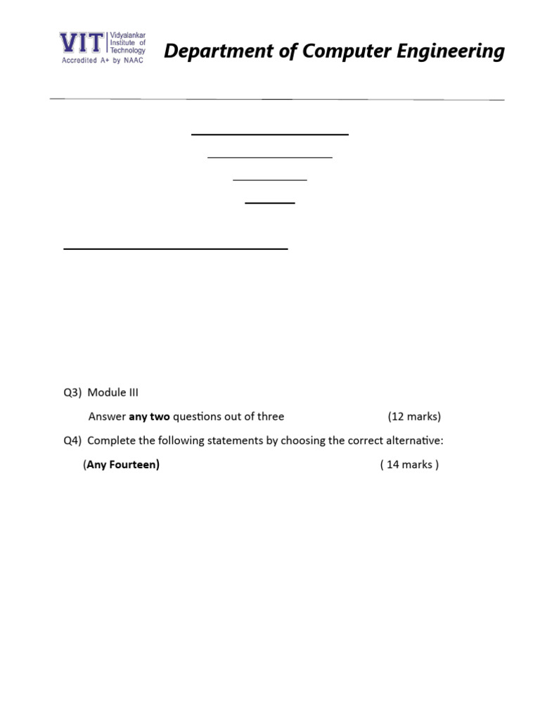 Psychology Paper Pattern Overview | PDF