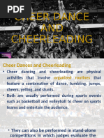 History and Definition of Cheerdance | PDF | Cheerleading | Team Sports