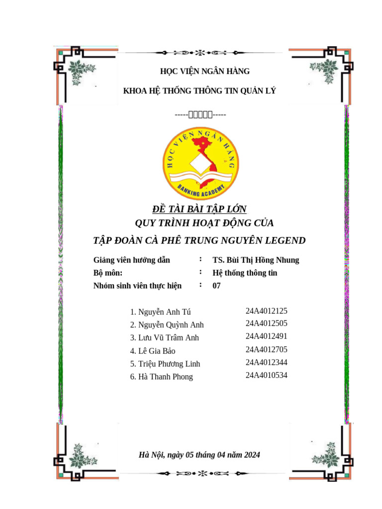 BTL MIS NHOM 07 FINAL | PDF