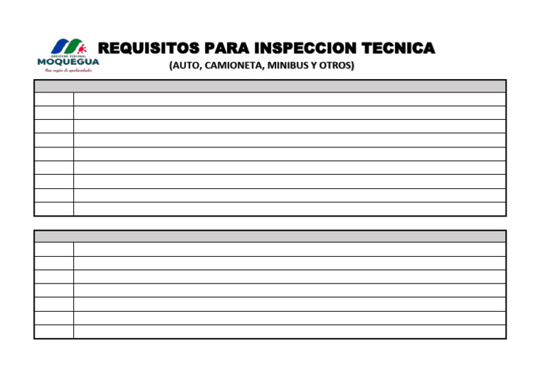 Requisios de Inspeccion Tec | PDF