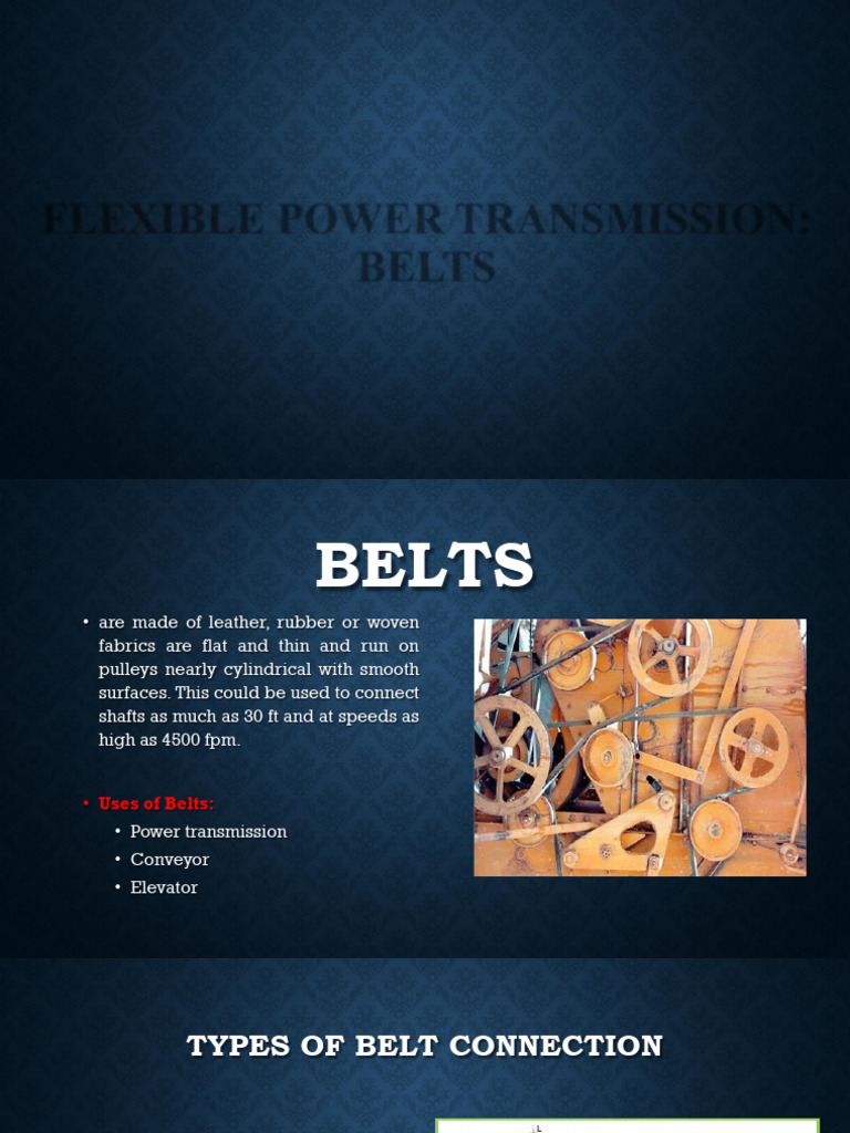 Topic 3 Belts | PDF | Belt (Mechanical) | Mechanical Engineering