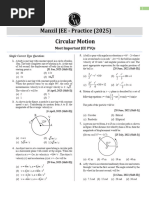 DPP - 04 - Circular Motion JEE Mains PYQ | PDF | Acceleration ...