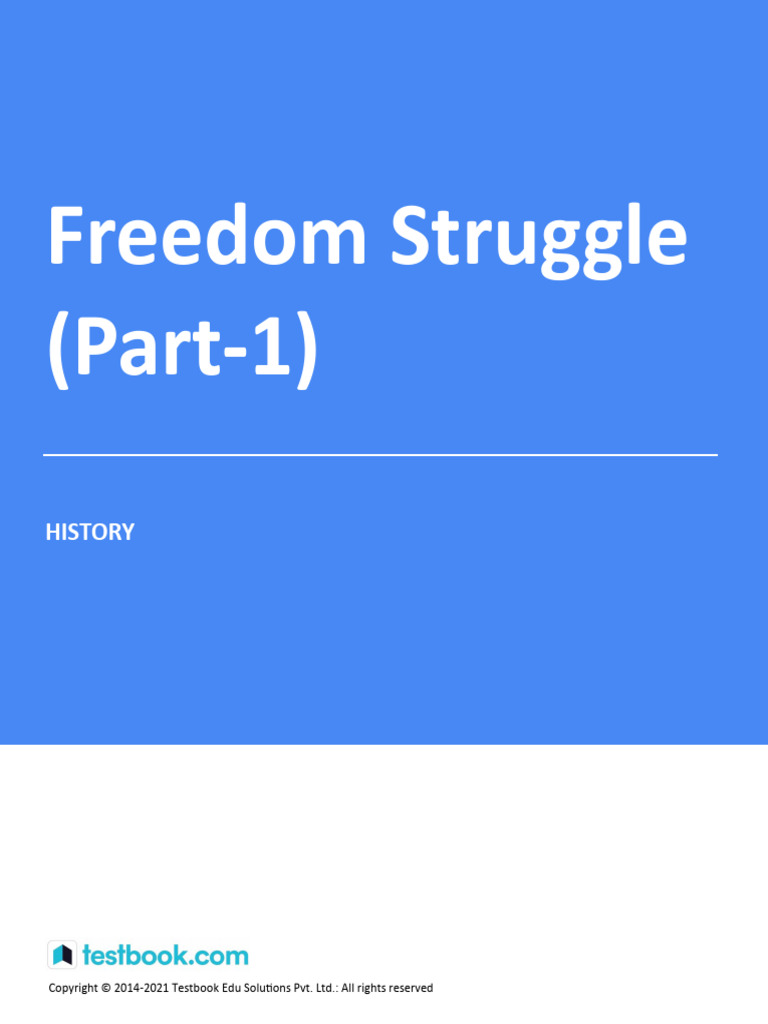 Freedom Struggle Part 1 Upsc Study Notes c12d3552 | PDF | Mahatma ...