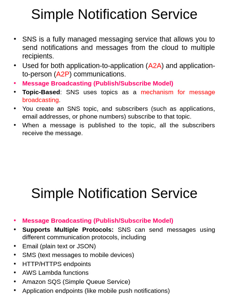 Simple Notification Service | PDF | Internet | Cyberspace