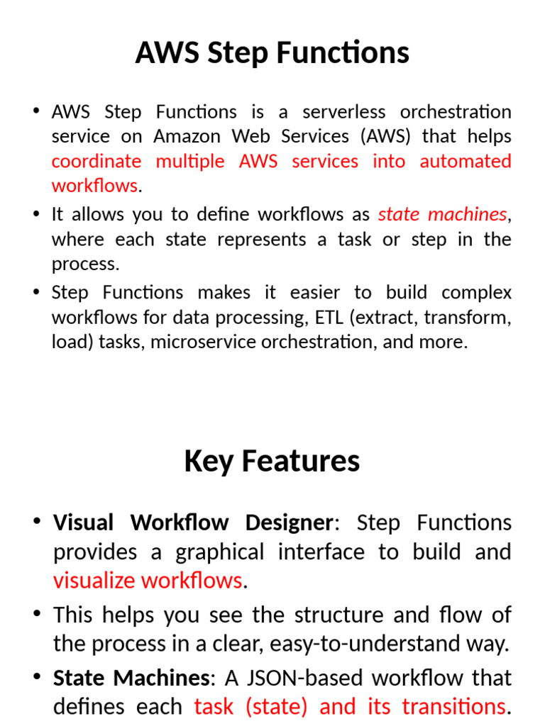 AWS Step Functions: Workflow Automation Guide | PDF | Amazon Web ...