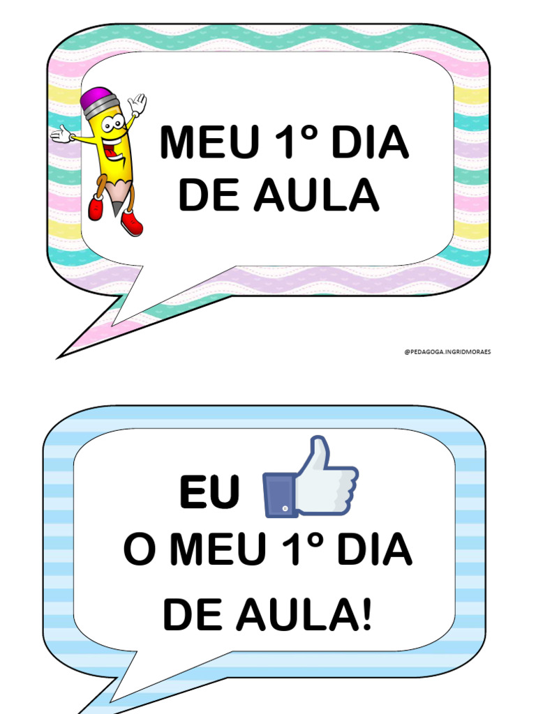 Plaquinhas Volta As Aulas | PDF