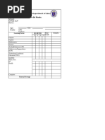 Grade Slip Template for Schools | PDF | Science | Learning