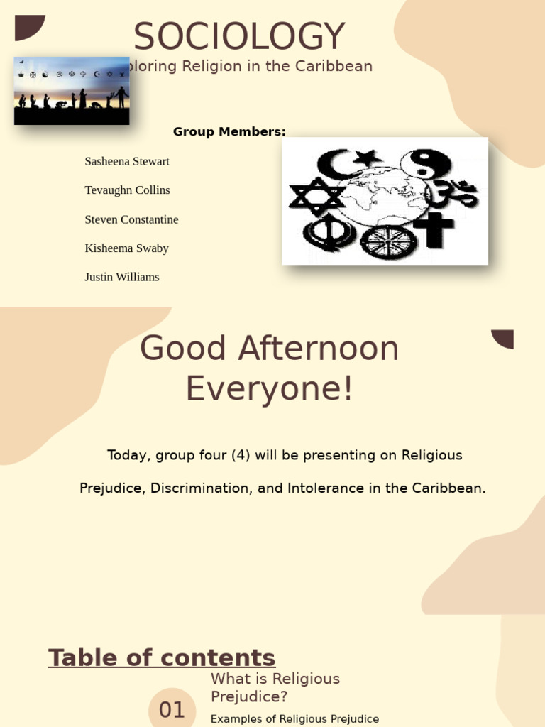 Sociology Presentation | PDF | Prejudices | Discrimination