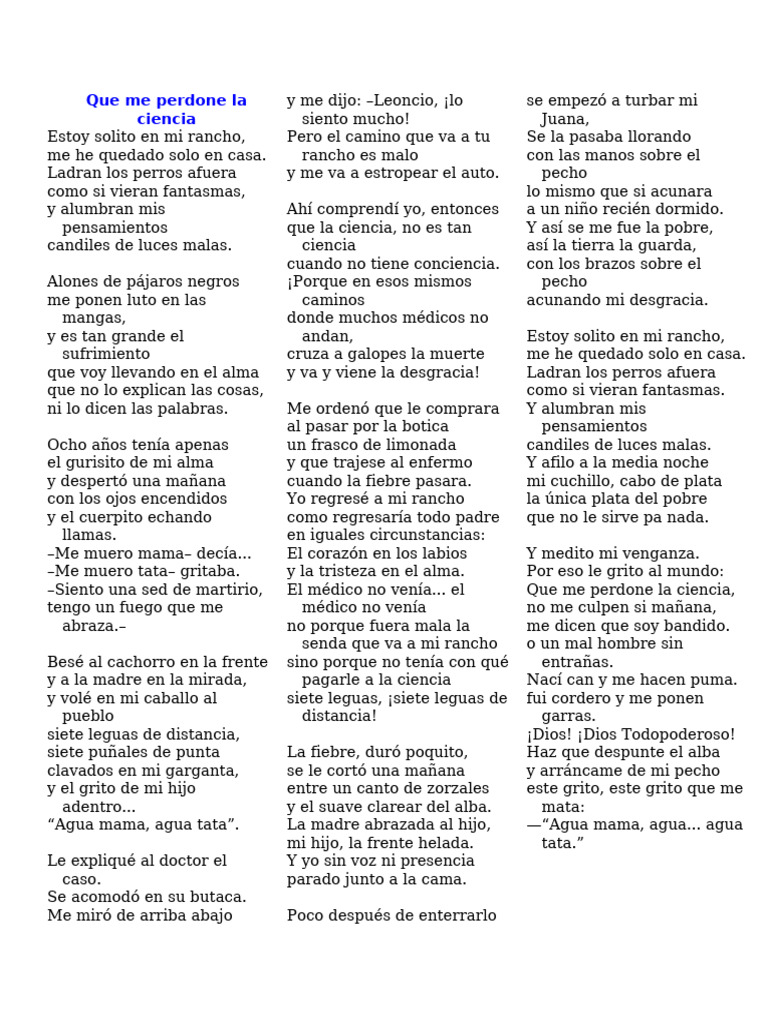 Que Me Perdone La Ciencia | PDF