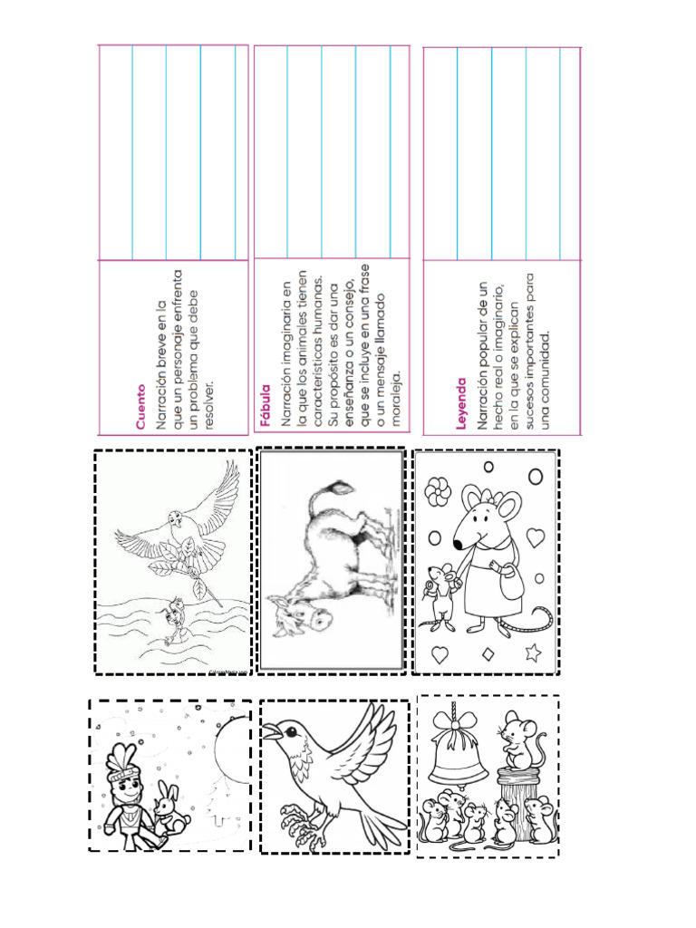 Actividad Textos Narrativos 3°c Primaria | PDF