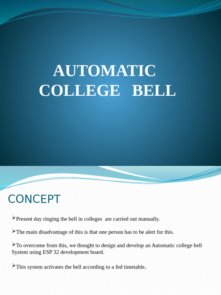 Automatic College Bell | PDF